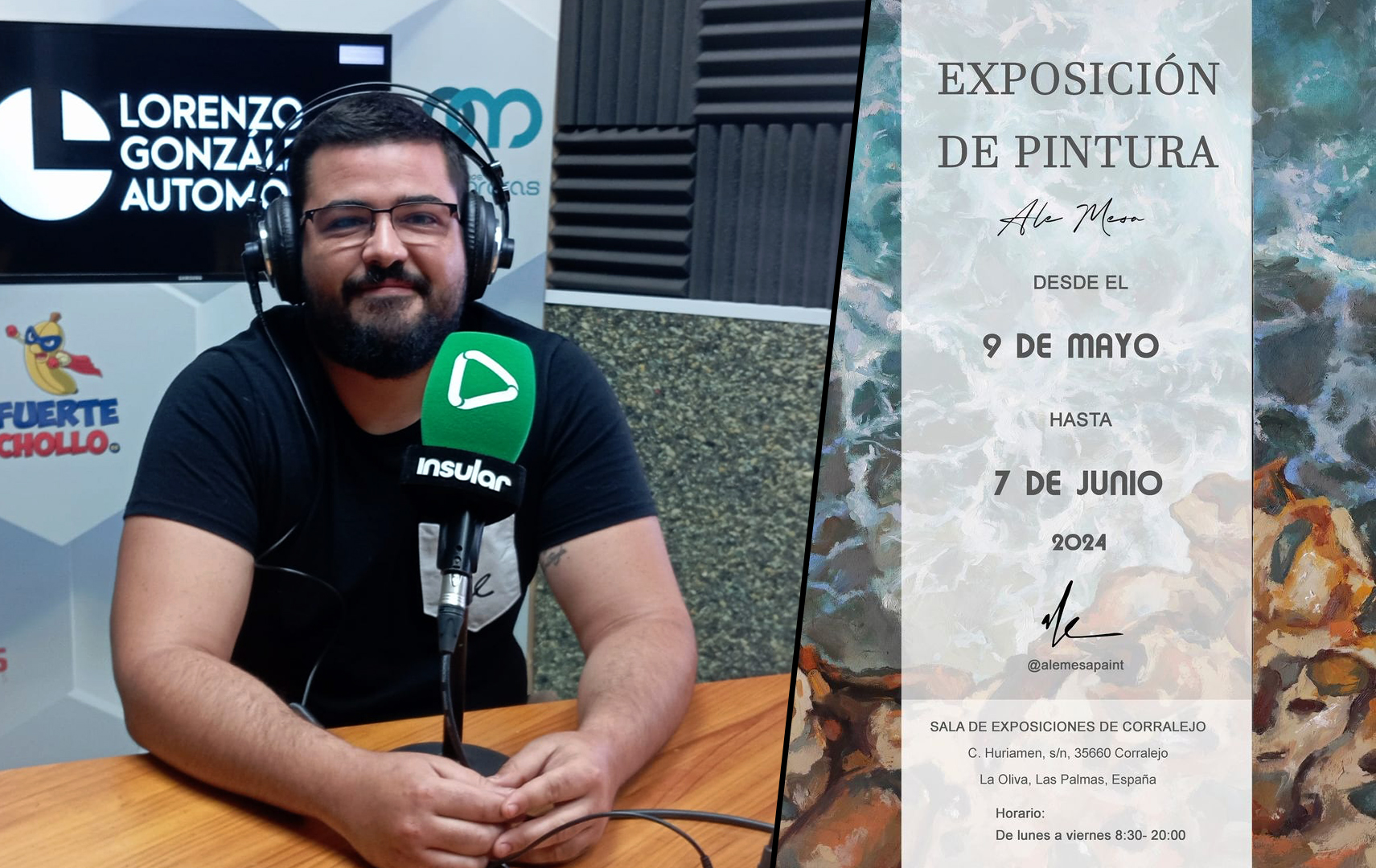 Alejandro Mesa Inaugura "TENIQUE": Una Celebración del Arte Inspirada en Fuerteventura